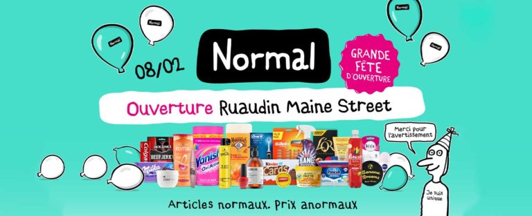 L'enseigne Normal arrive à Maine Street, au sud du Mans